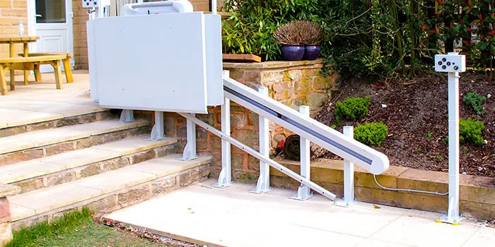 Commercial Inclined Wheelchair Lift - Niche Lifts